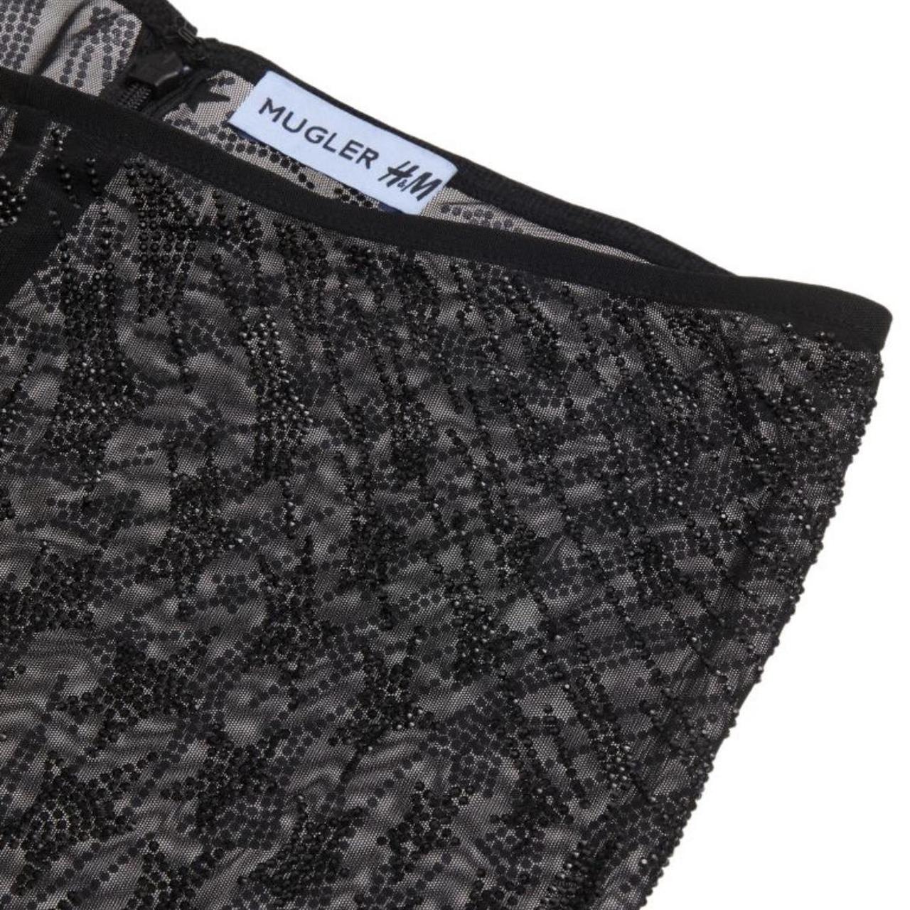 Mugler x H&M Rhinestone-embellished Mesh Tights So... - Depop