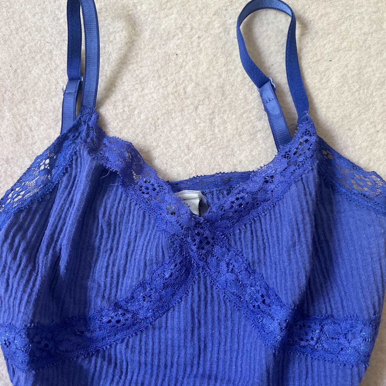 urban outfitters vintage purple lace tank size s but... - Depop