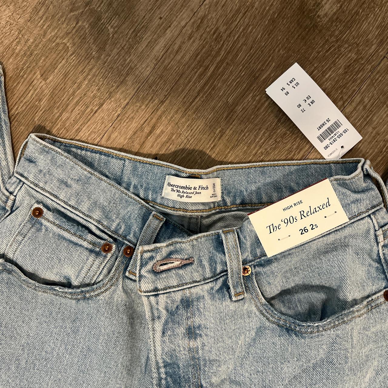 abercrombie jeans the 90’s relaxed high rise size 26... - Depop