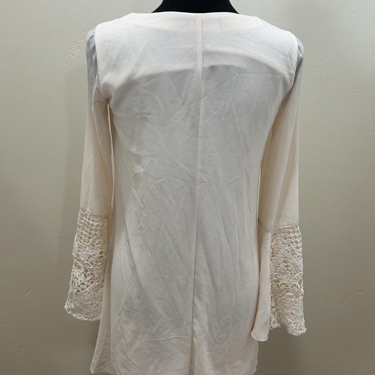 Cream and white boho hippie dress #boho #hippie - Depop