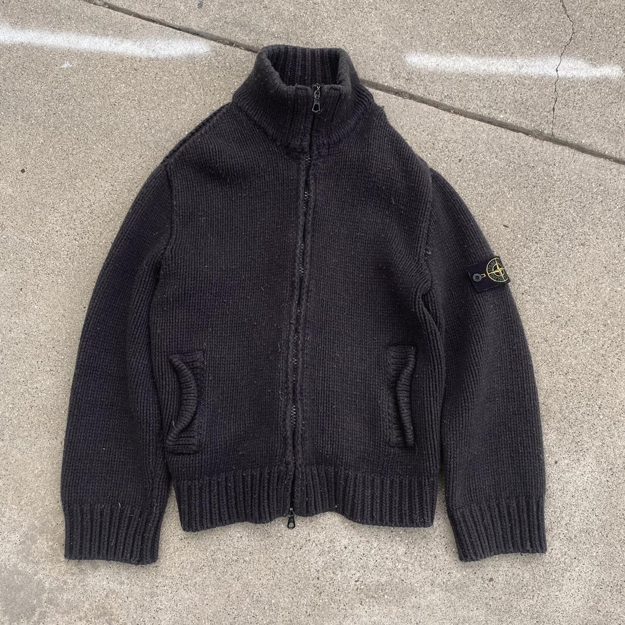 Stone Island Knit Zip-Up Best ever 22.5x27.5 - Depop