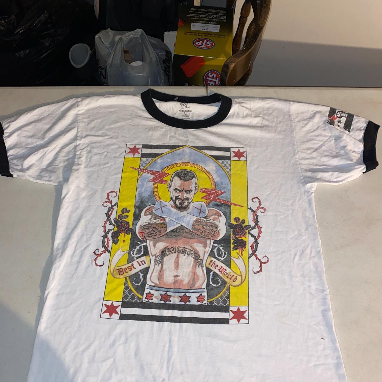 vintage cm punk t shirt wwe #wwe #cmpunk #baggy... | Depop