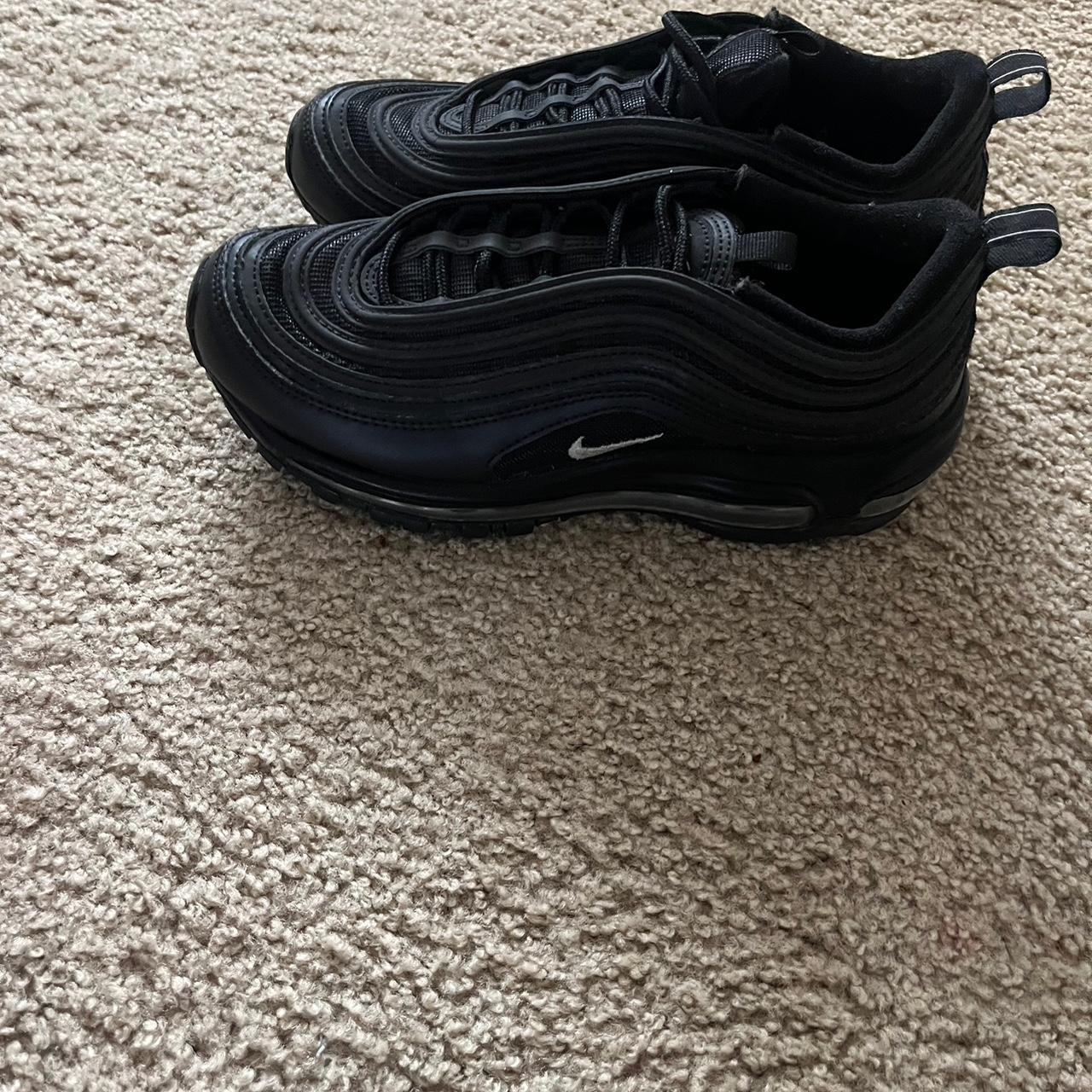 Nike Air Max 97 all black worn 1 time no box woman’s... - Depop