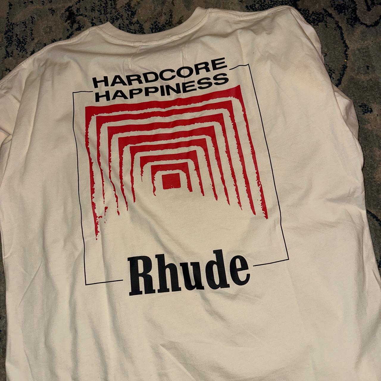 Rhude graphic tee shirt Size Large Lite stains,... - Depop