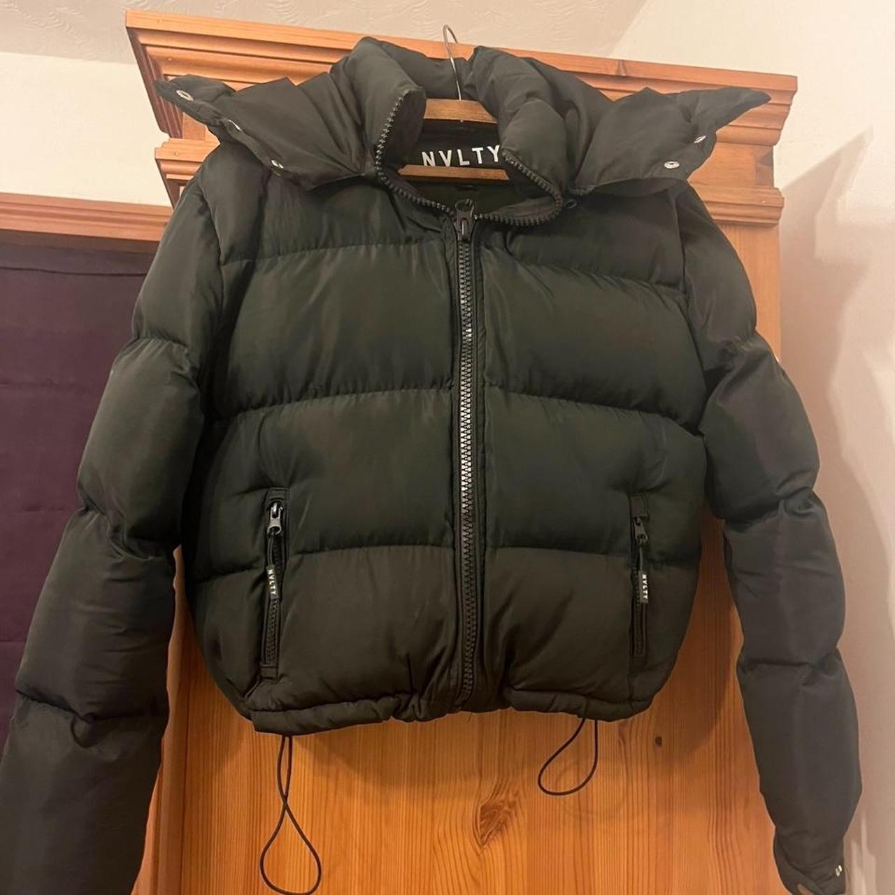 nvlty black coat - size M - signs of wear, still in... - Depop