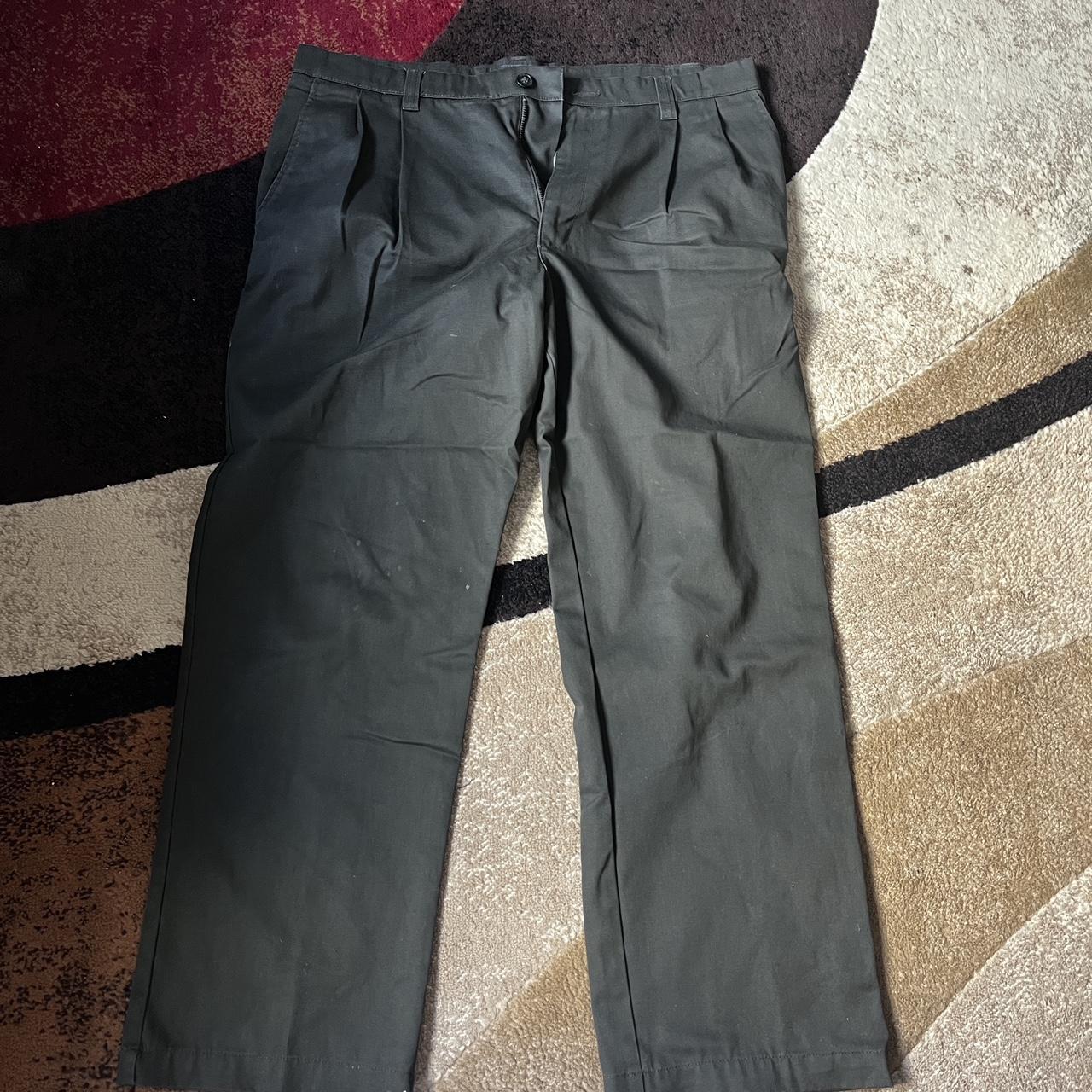 Olive green wide leg pants good for skating! Size:... - Depop
