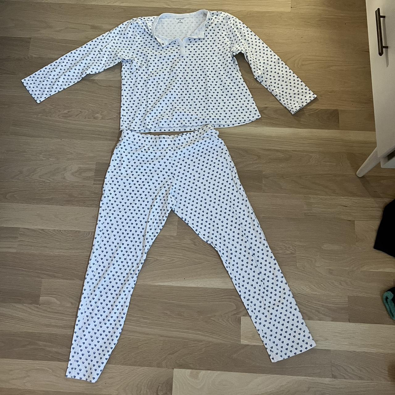 Roller rabbit blue hearts pajamas - perfect... - Depop