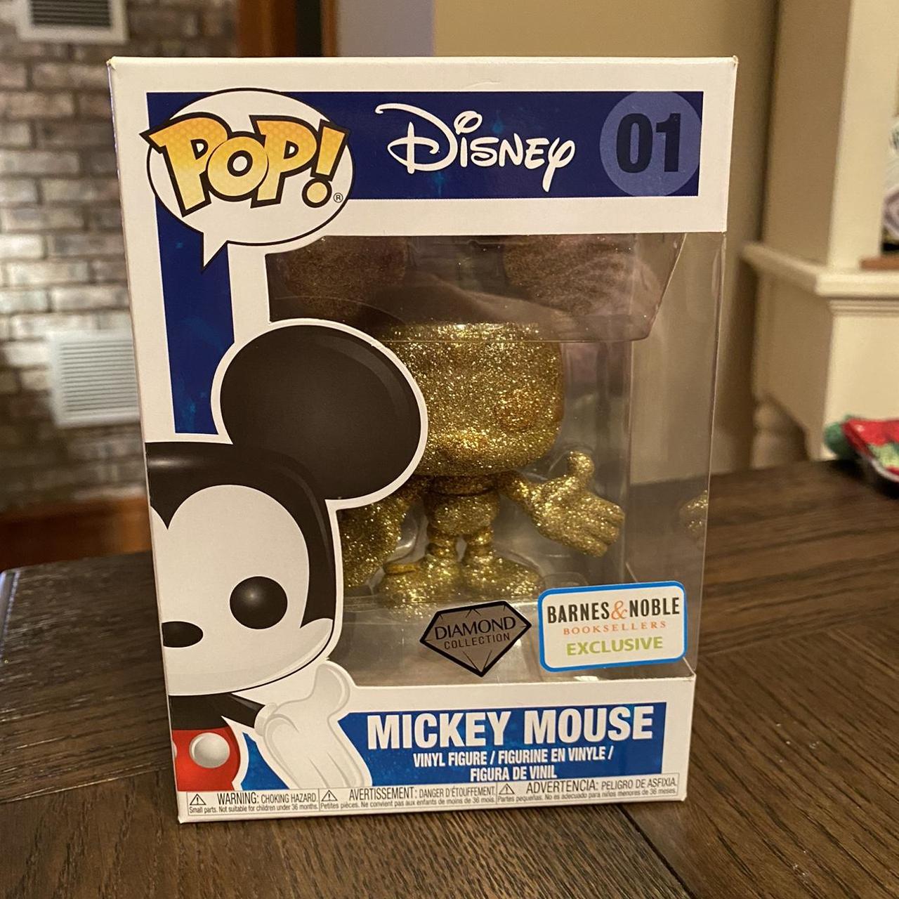 Exclusive Golden Mickey Mouse funko pop figure. Box... - Depop