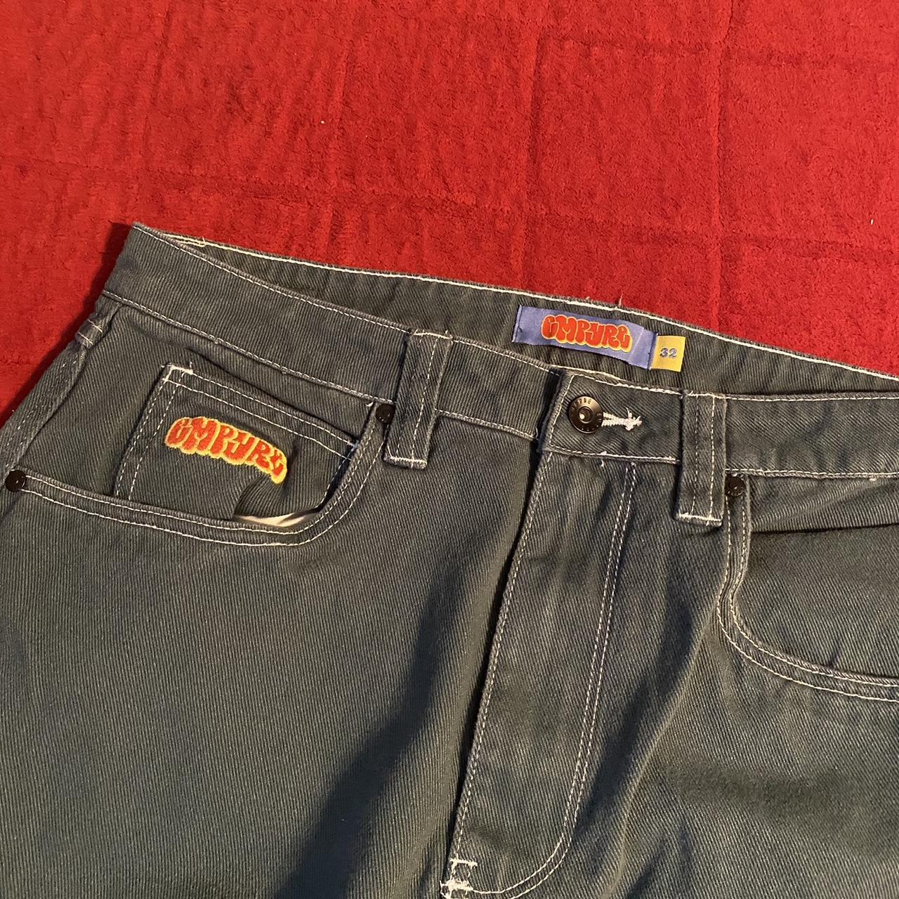 Empyre Jeans Worn once ️ Size: 32 Green/Gray DM ME... - Depop