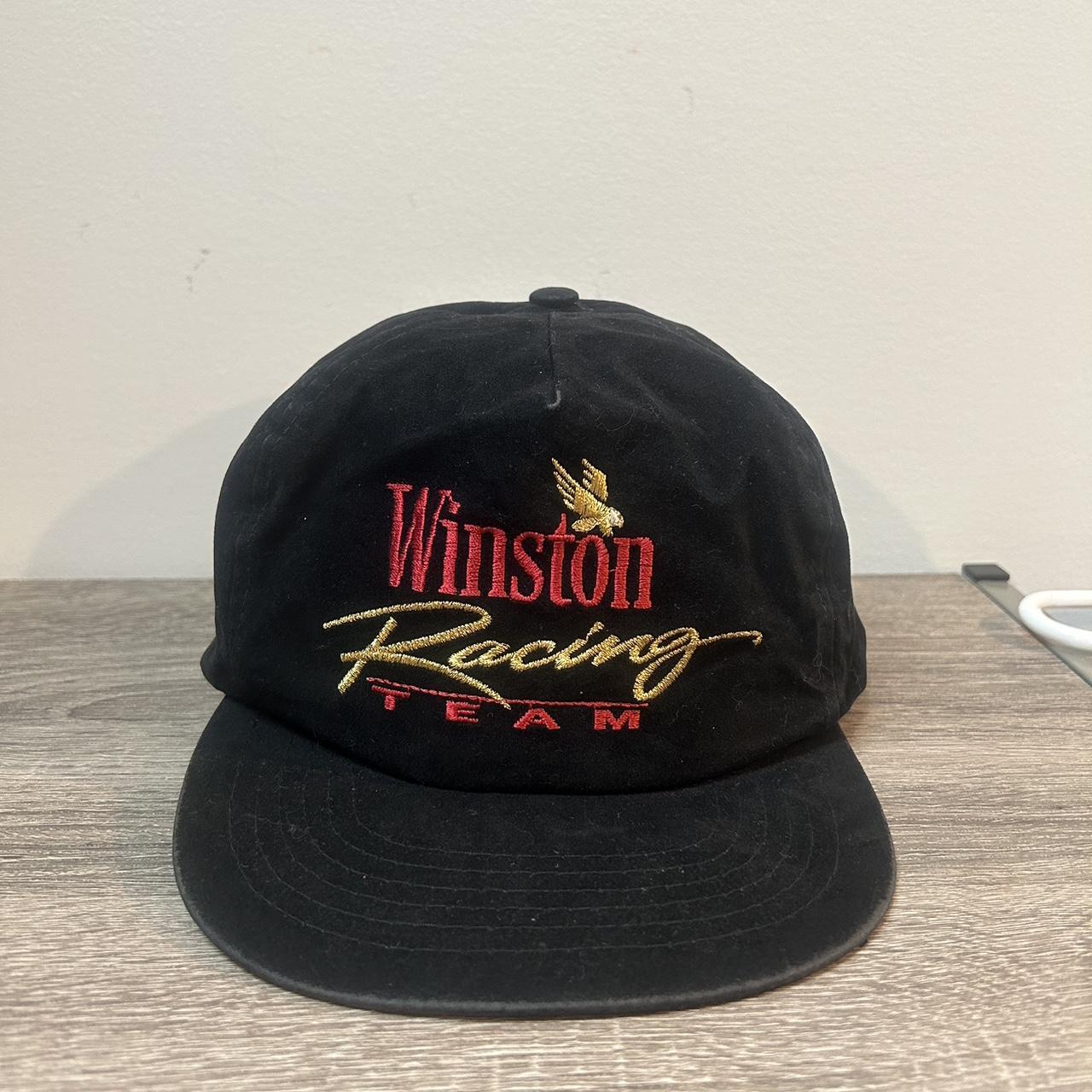 Vintage Winston Racing Velvet Hat 1990s One Size... - Depop