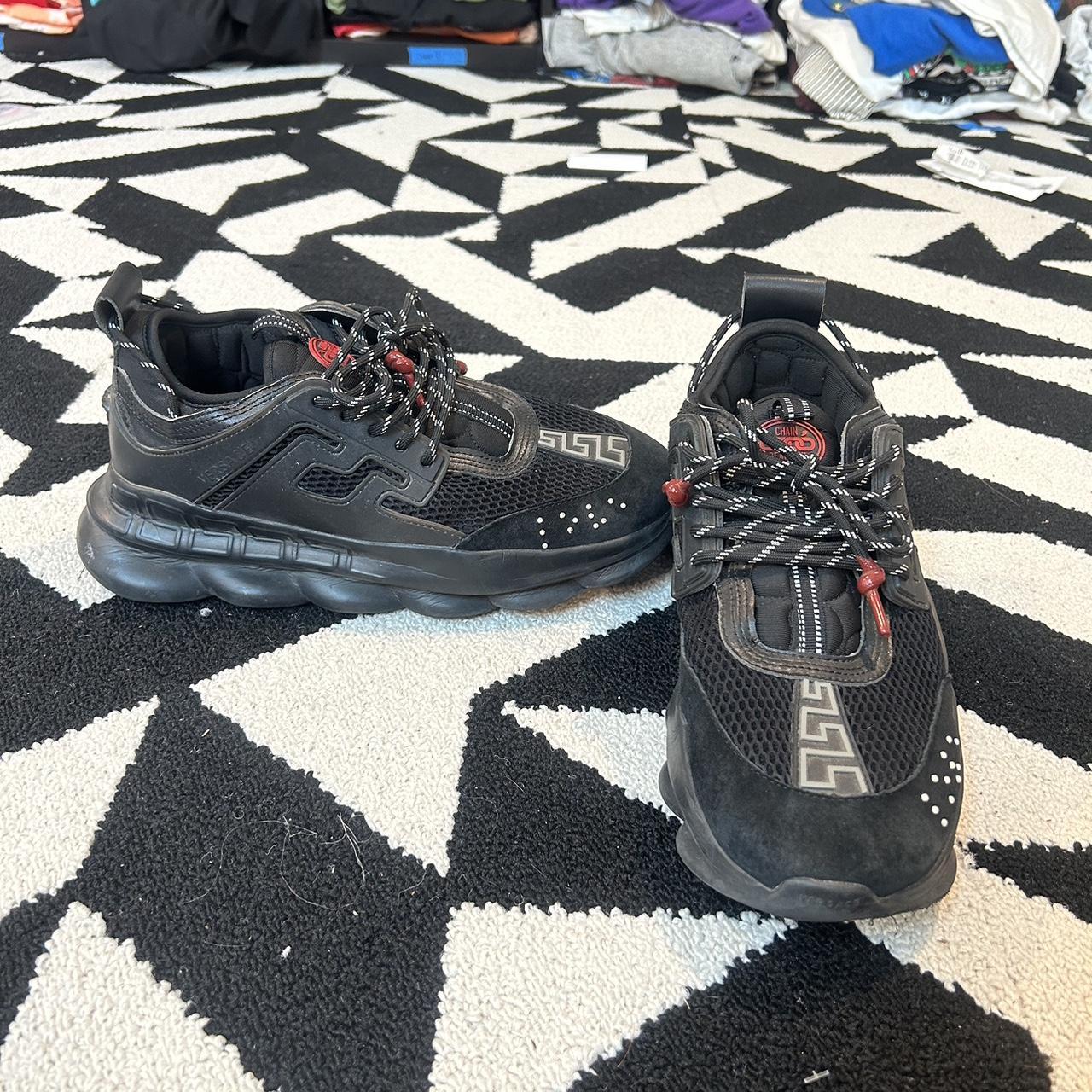 Versace Men's Black Trainers | Depop