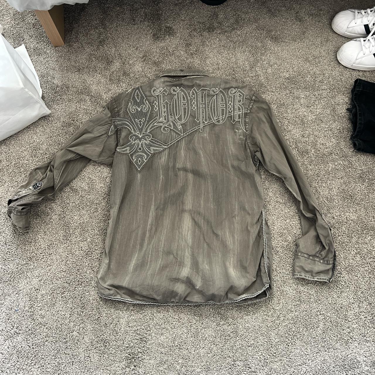 Roar Affliction Button up No flaws Size-L Feel... - Depop