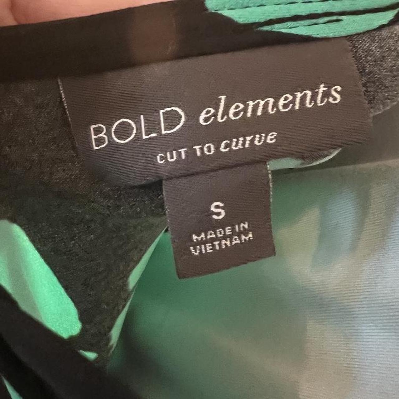 Bold Elements Women's Green and Black Dress | Depop