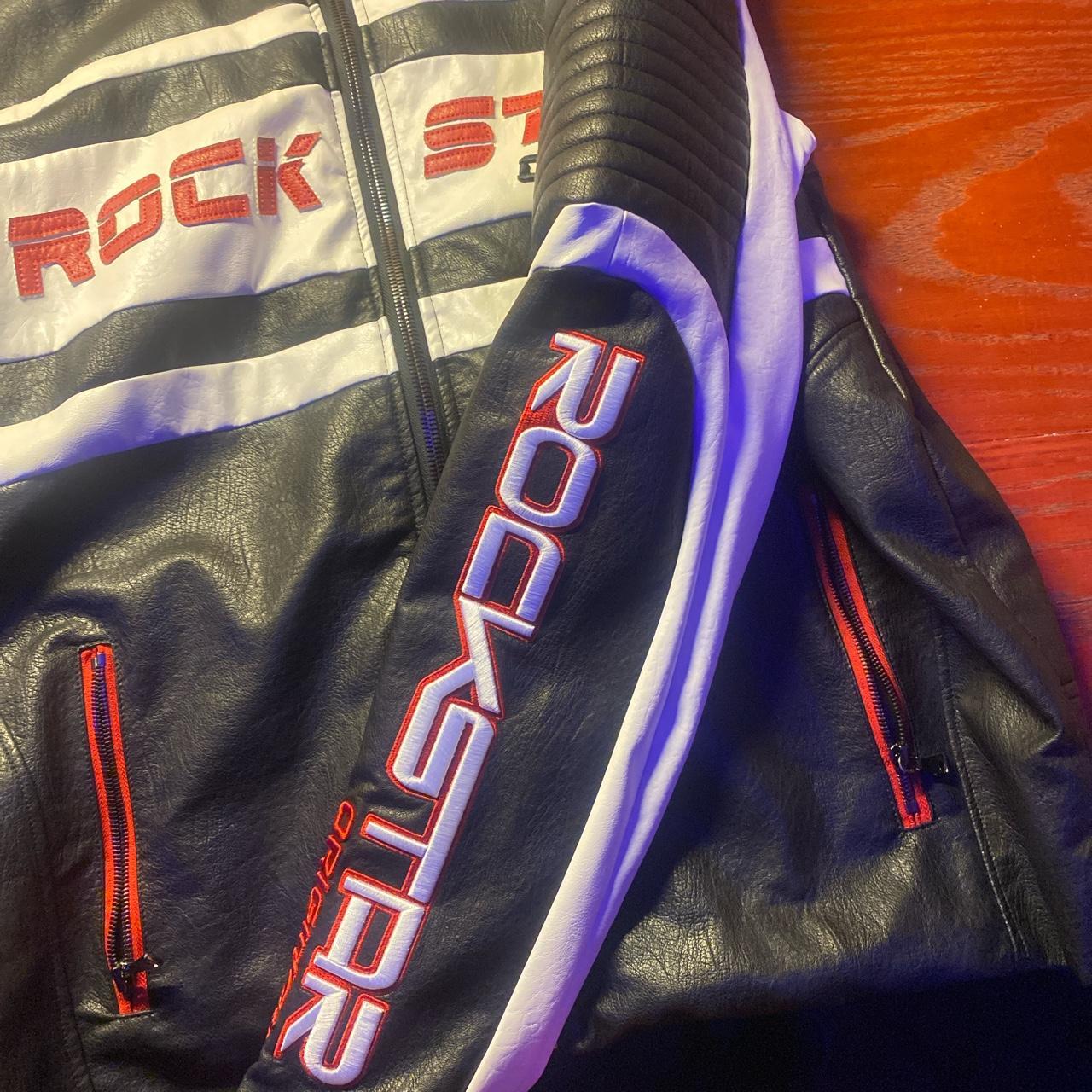 Rockstar leather original jacket Size XXXL open to... - Depop