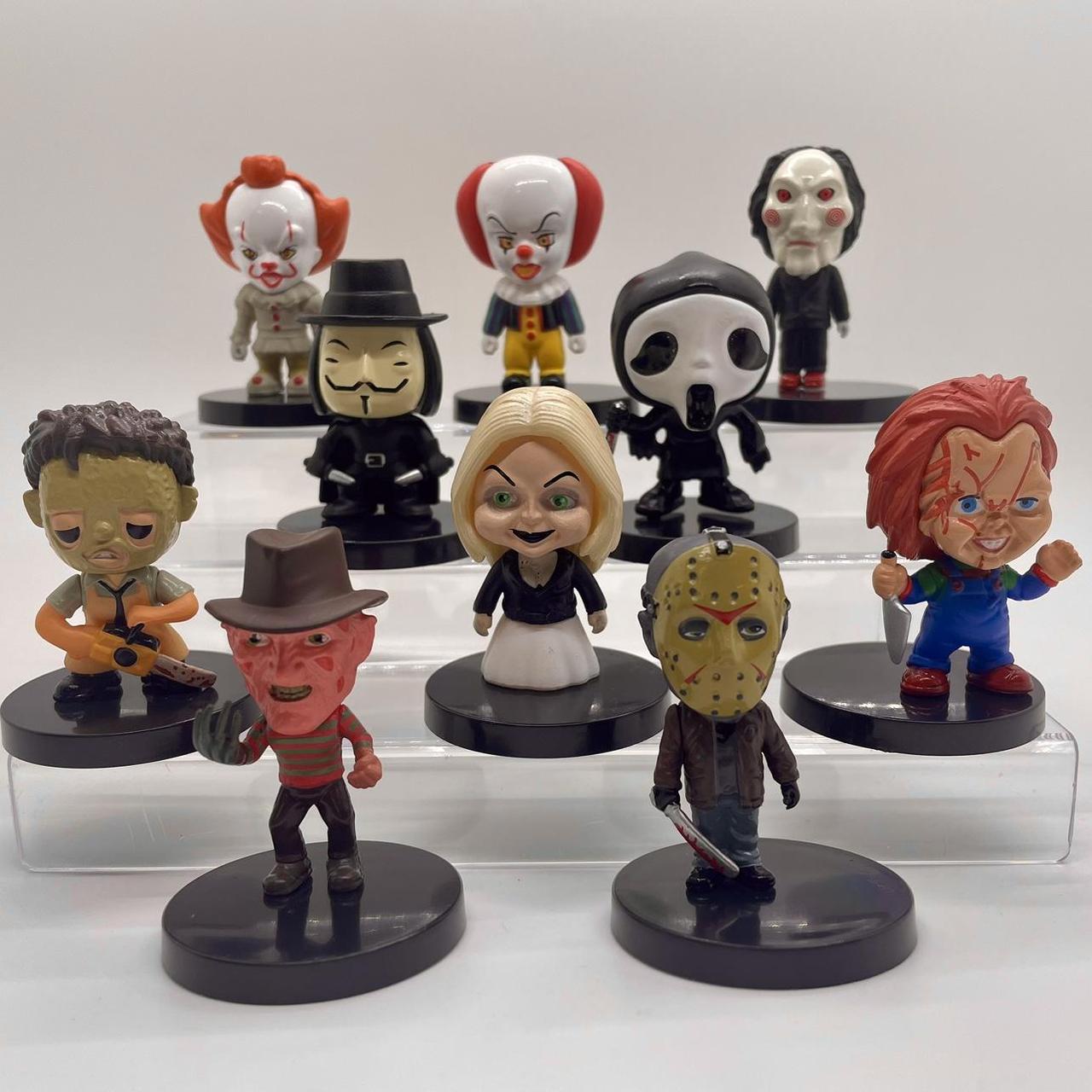 10x set of iconic horror figures. They are about... - Depop