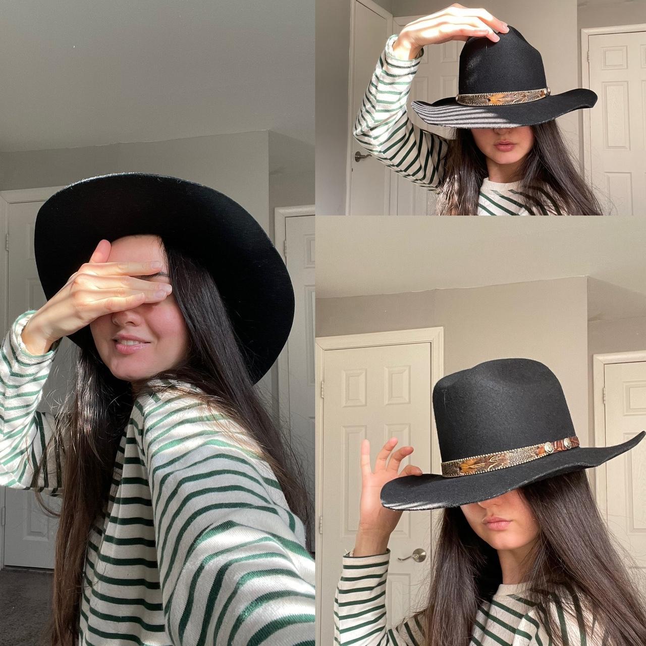 Vintage Western Cowboy Wool hat size medium Amazing... | Depop