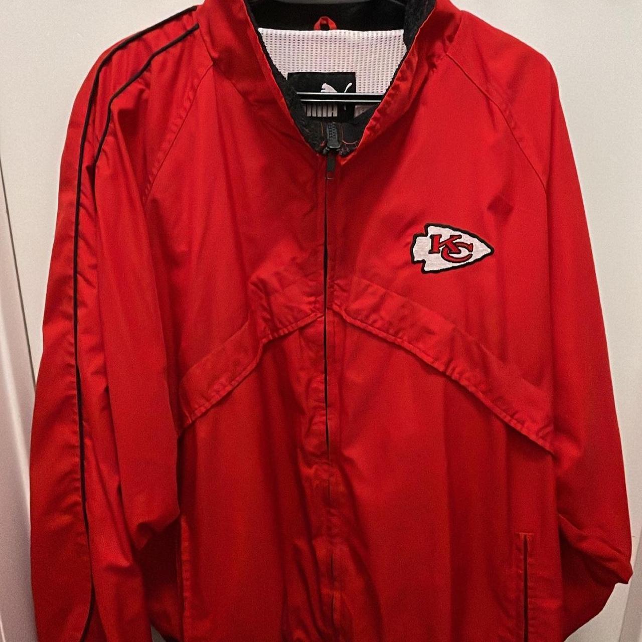 Kansas City Chiefs jacket Puma Size XL - Depop