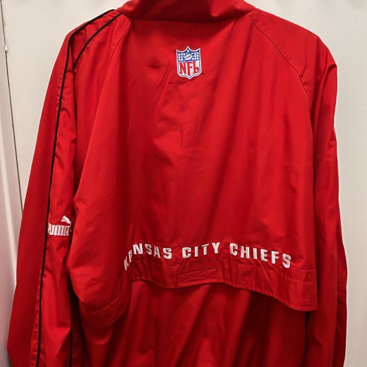 Kansas City Chiefs jacket Puma Size XL - Depop