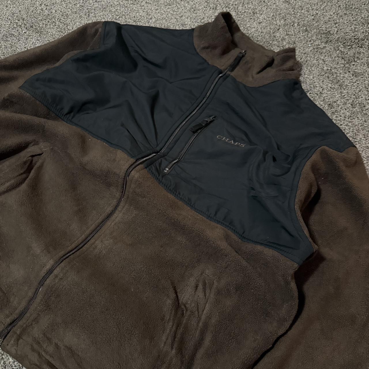 Ralph Lauren Chaps Fleece Jacket Colour - Brown,... | Depop