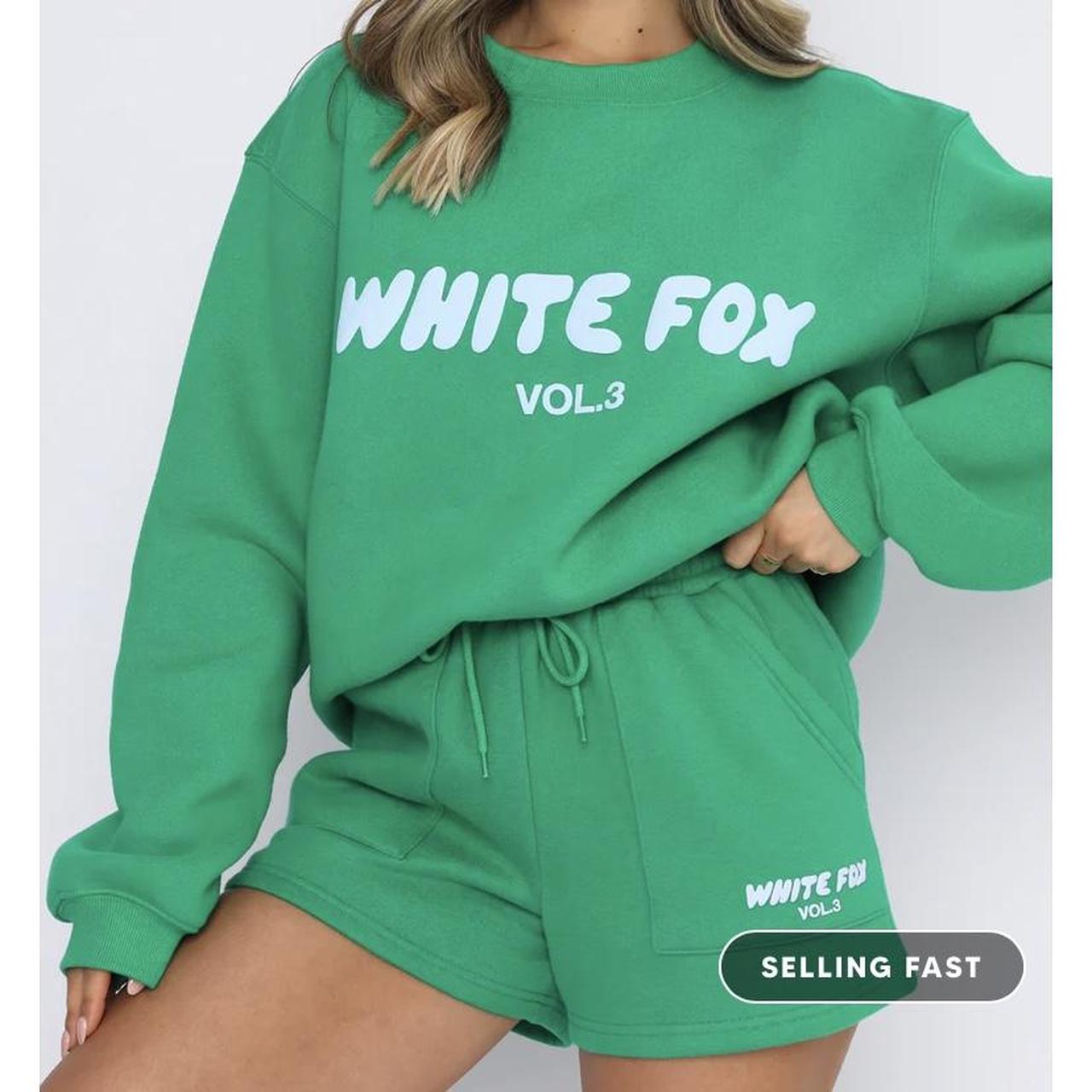 White fox green set Jumper is oversized and the... - Depop