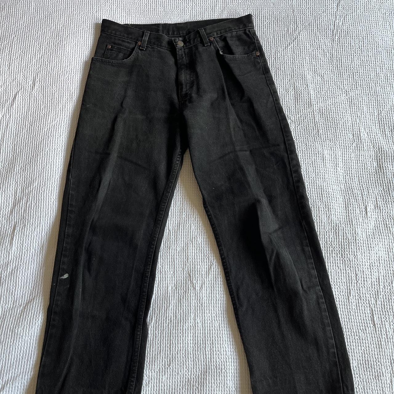 vintage black lee jeans pre-loved, great... - Depop