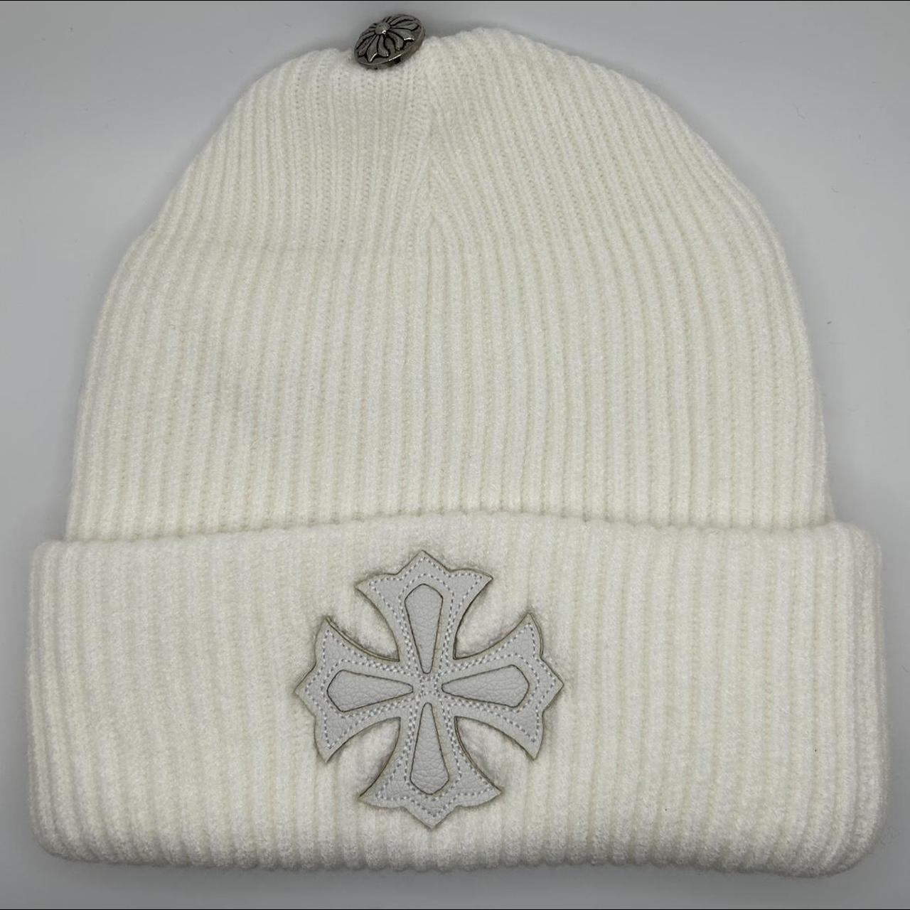 Chrome Hearts Beanie -White -New Put some chrome... - Depop