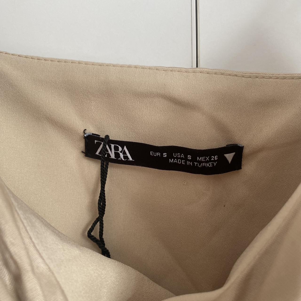 Zara Beige Satin Corset Top UK S. worn a couple of... - Depop