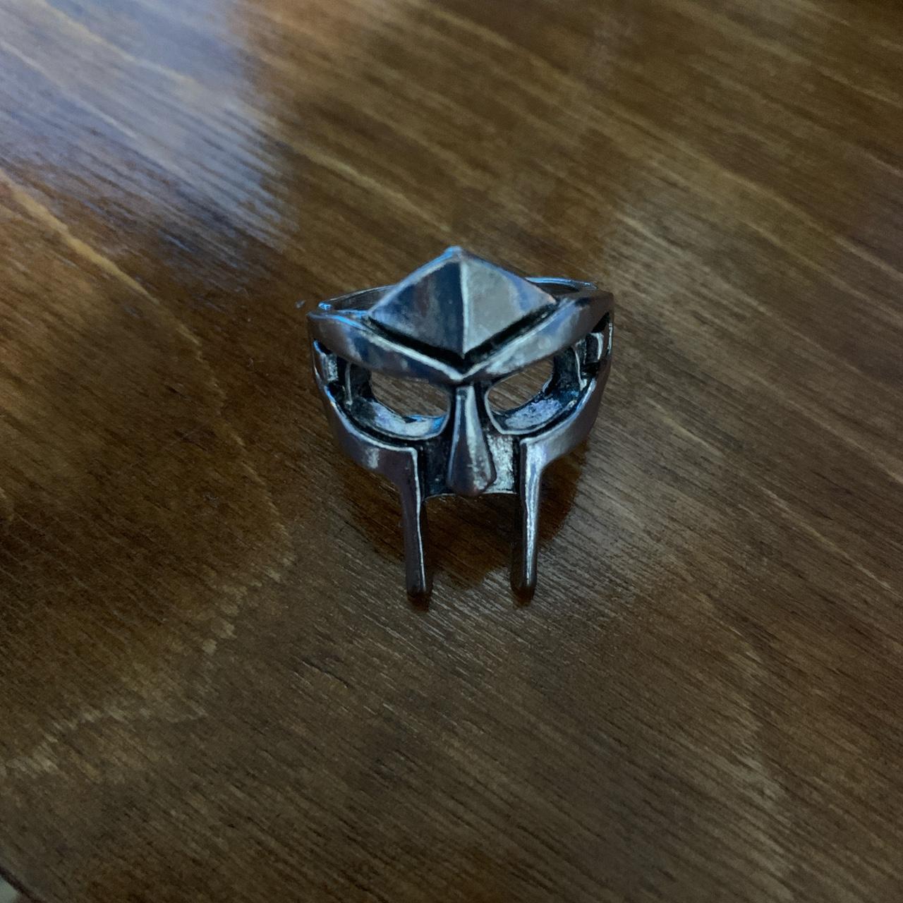 Steel MF Doom ring Cool design, comfortable to wear... - Depop