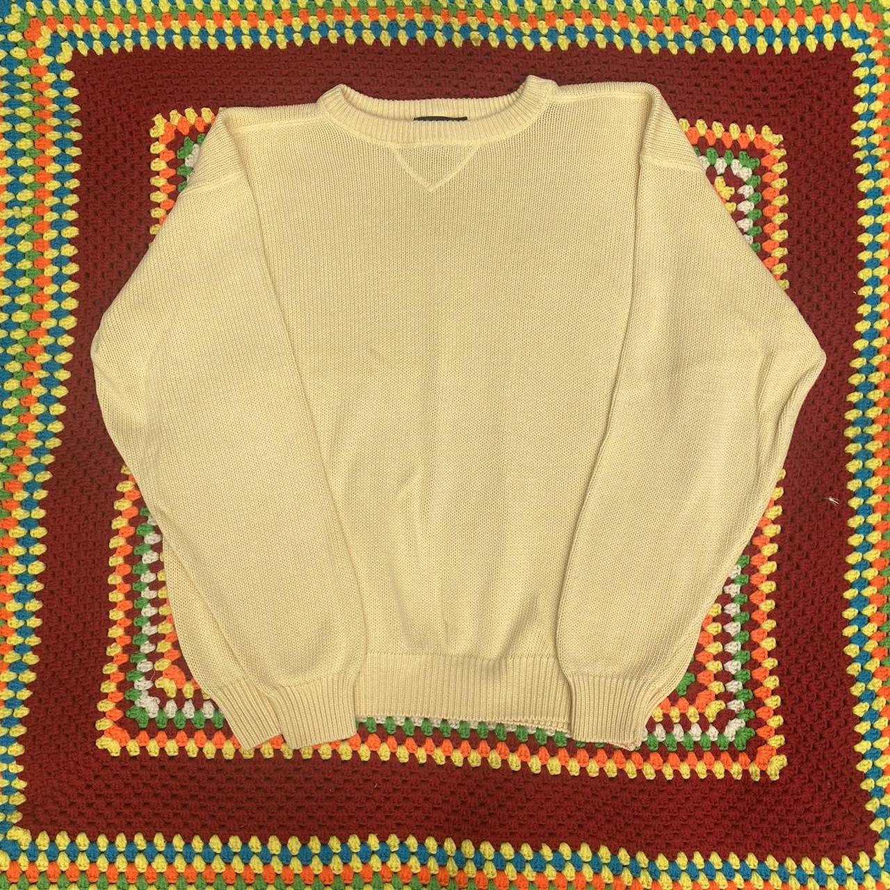 Vintage Croft & Barrow Knit Crew Neck Sweater... - Depop