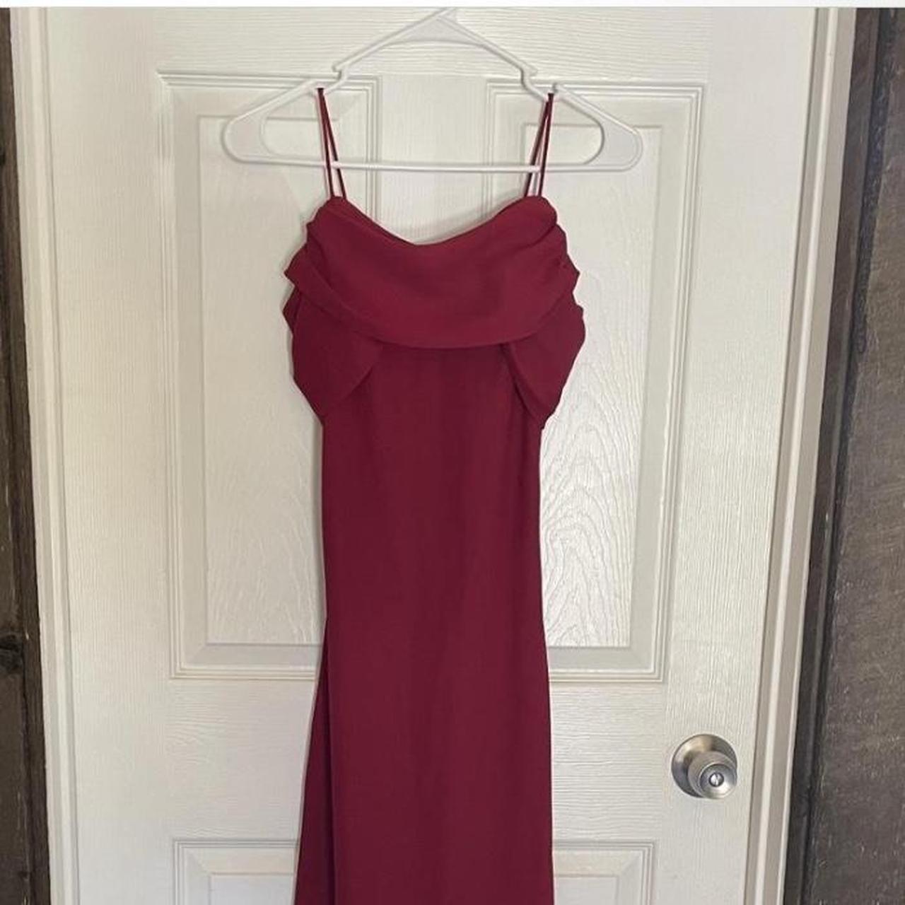 gorgeous red/burgundy betsy and adam dress this... - Depop