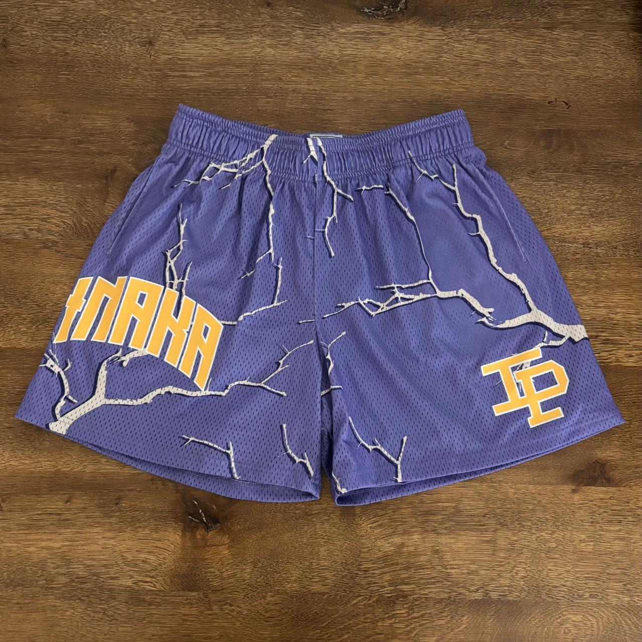 Inaka Power purple and yellow lightening... - Depop