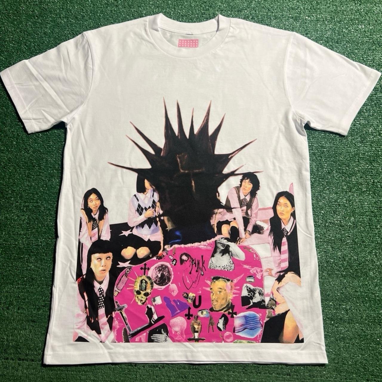 Lil Uzi Vert Pink Tape Tour Shirt New Measurement... - Depop