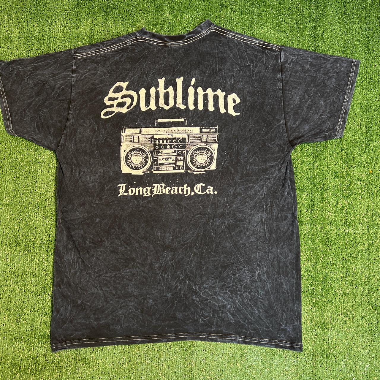 Sublime Rock Band Shirt Mineral Washed Measurement... - Depop