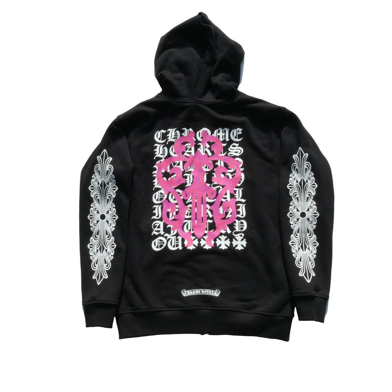 Chrome Hearts Floral Pink Dagger Hoodie. Chrome... - Depop
