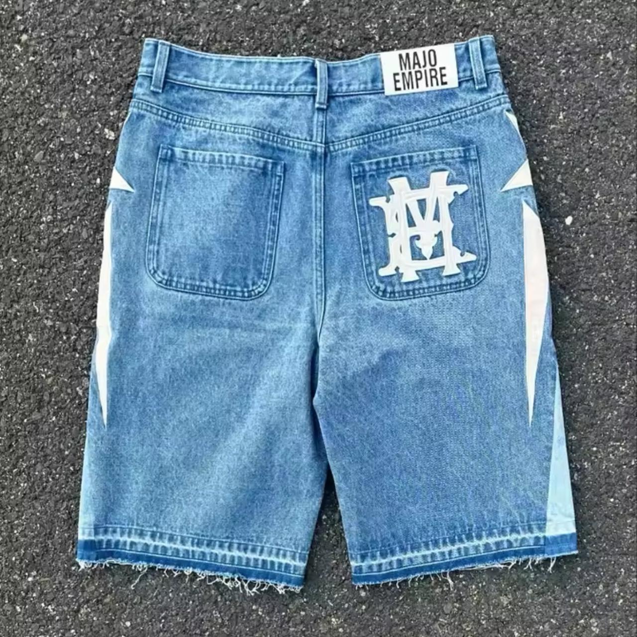Street Style Wide Leg Jorts Got a couple sizes... - Depop