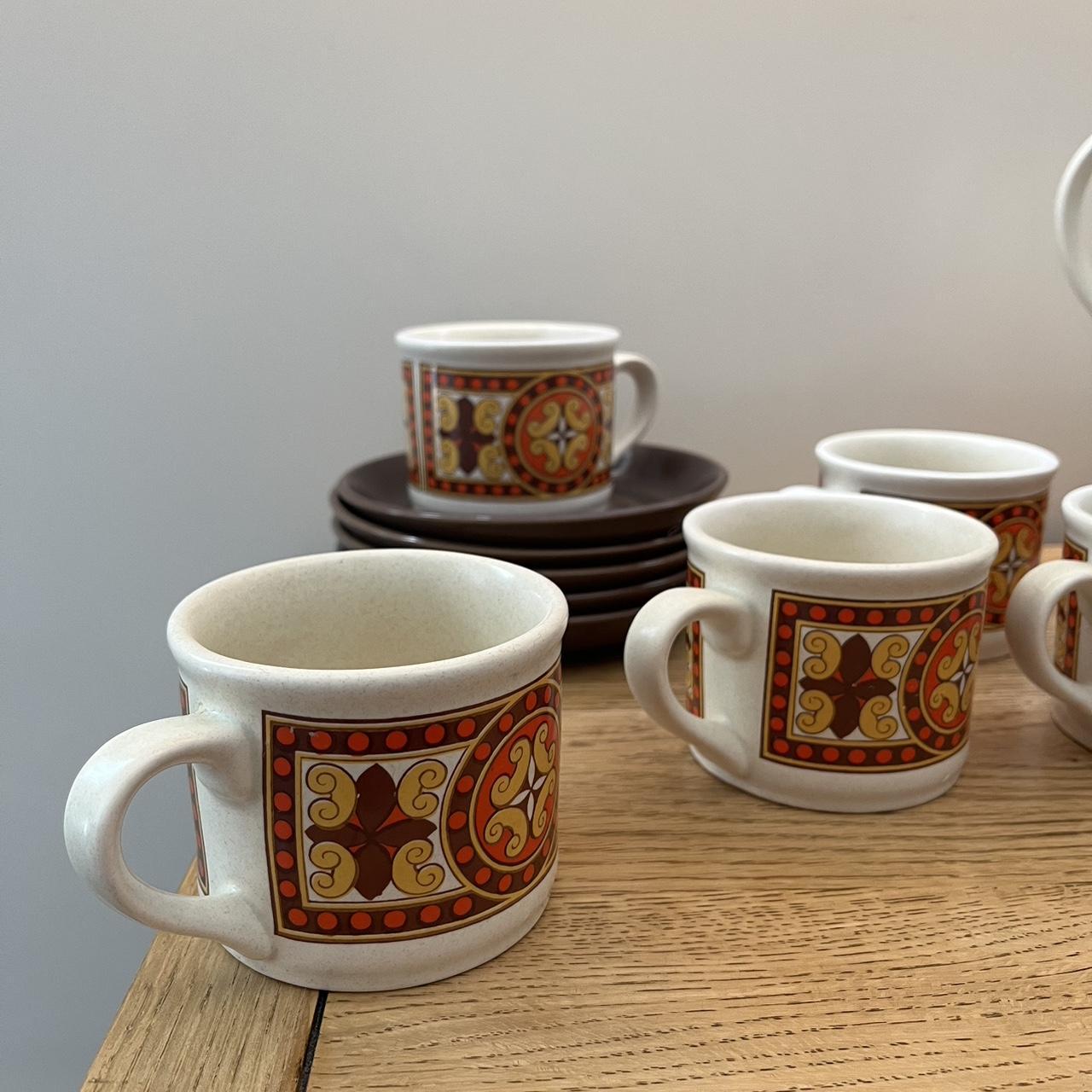 Vintage Retro Coffee Set 1970s Sadler Stoneware Cup... - Depop