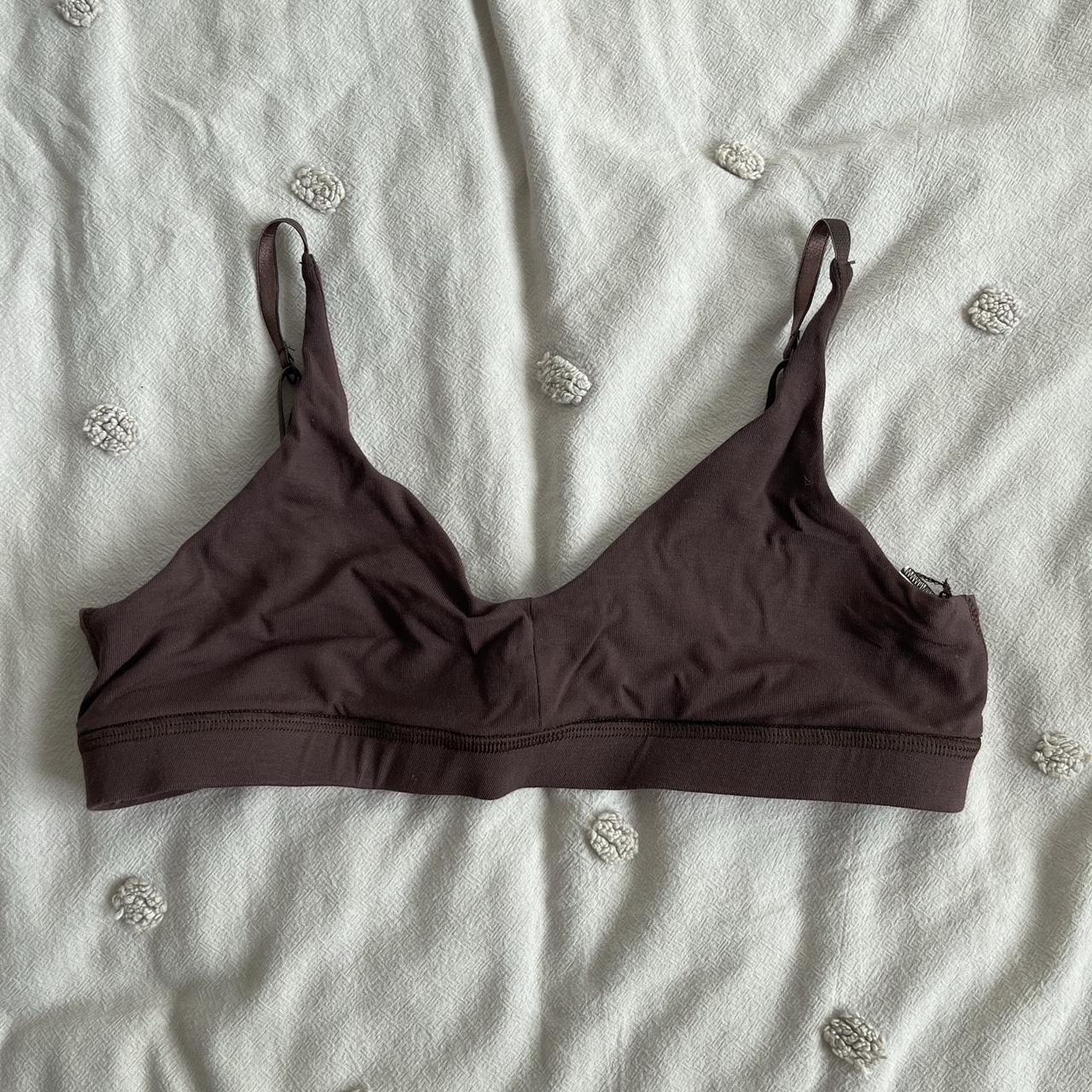 Brown sports bra top Size small Message me if you... - Depop