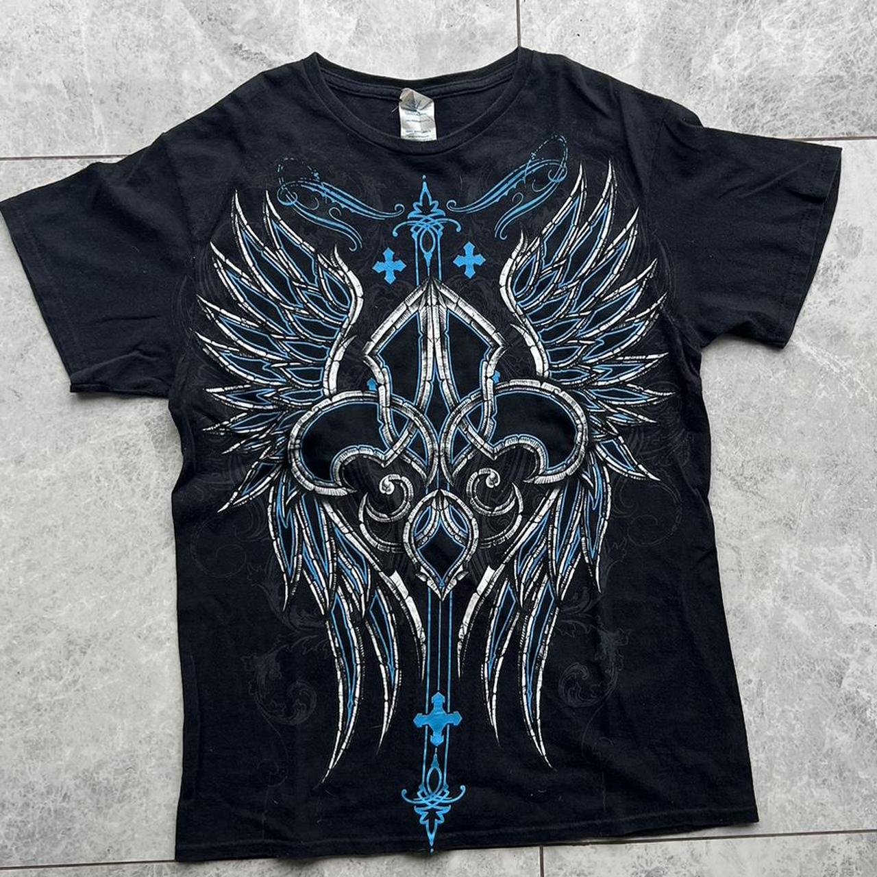 Affliction style t shirt- brand(delta pro... - Depop