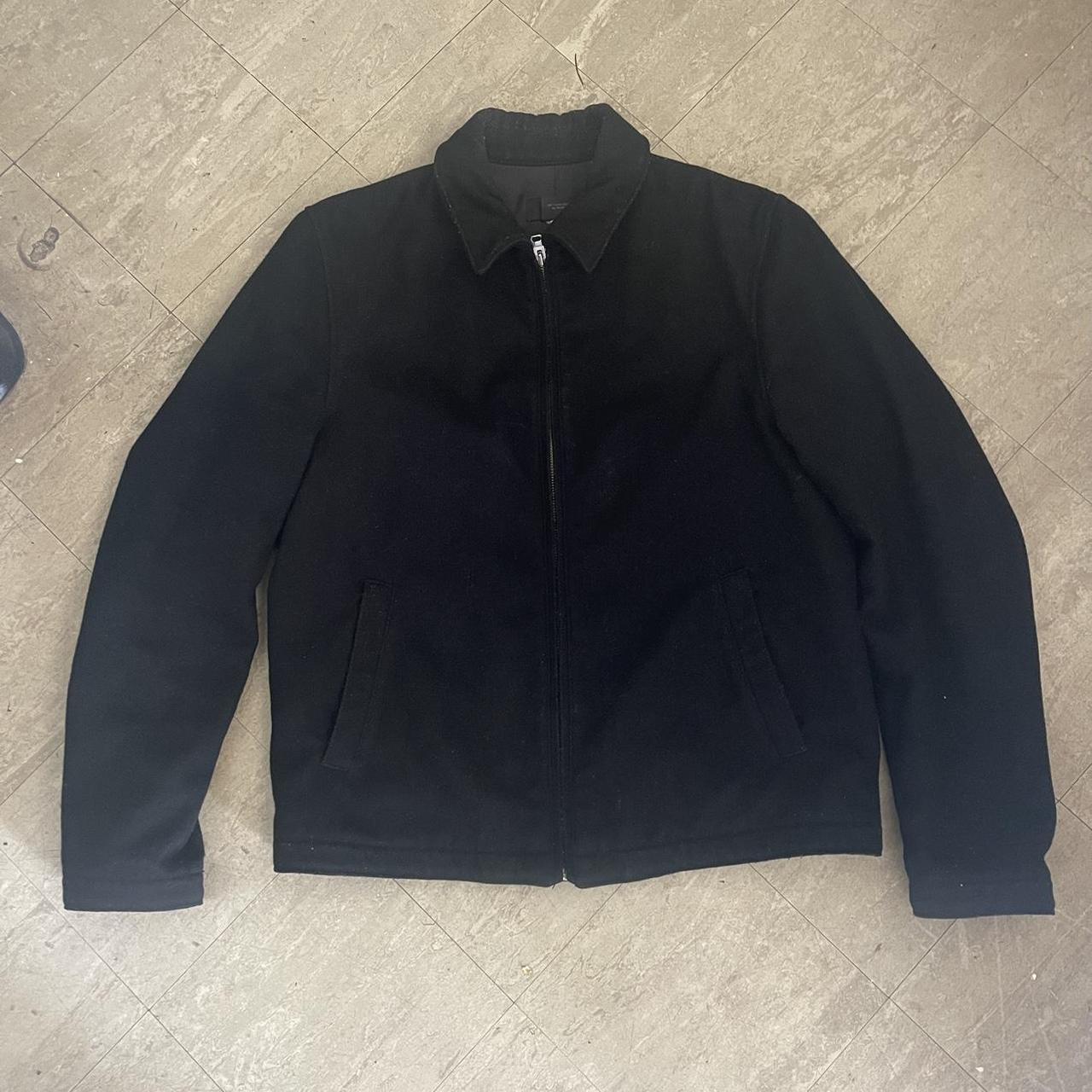 Men’s Medium black Express jacket. Wool material,... - Depop