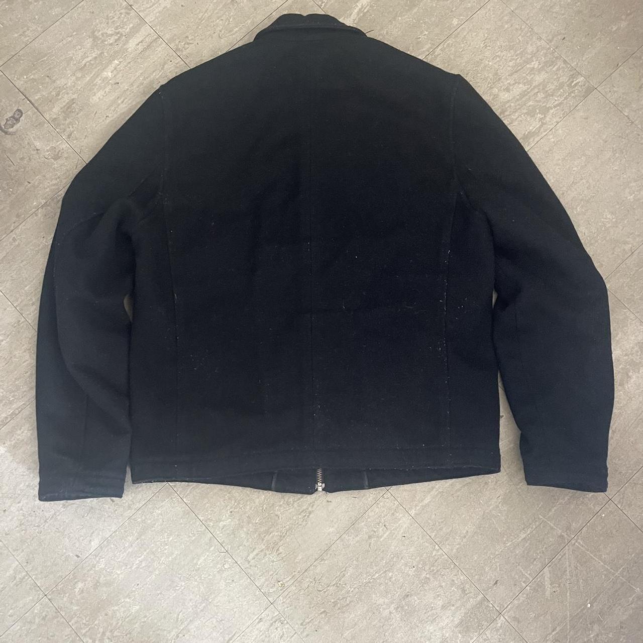 Men’s Medium black Express jacket. Wool material,... - Depop