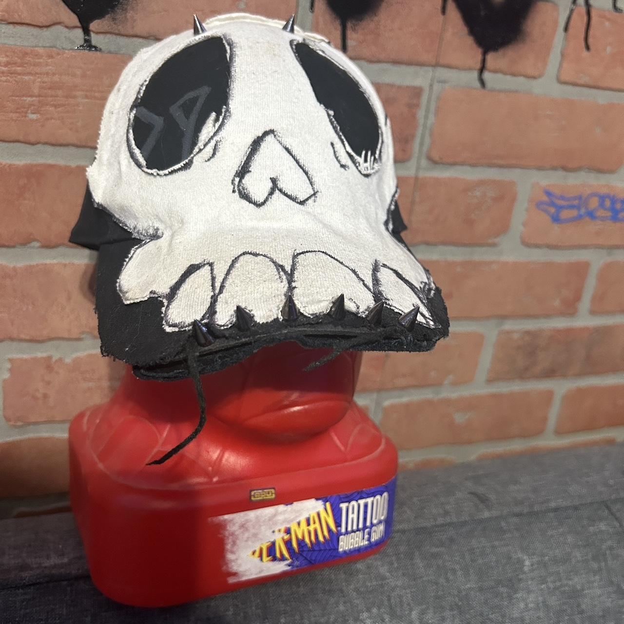 custom nike skull hat with spikes and studs with... - Depop