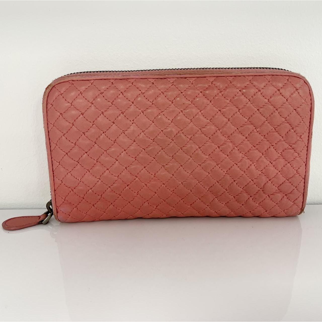 Bottega Veneta Women's Pink Wallet-purses | Depop