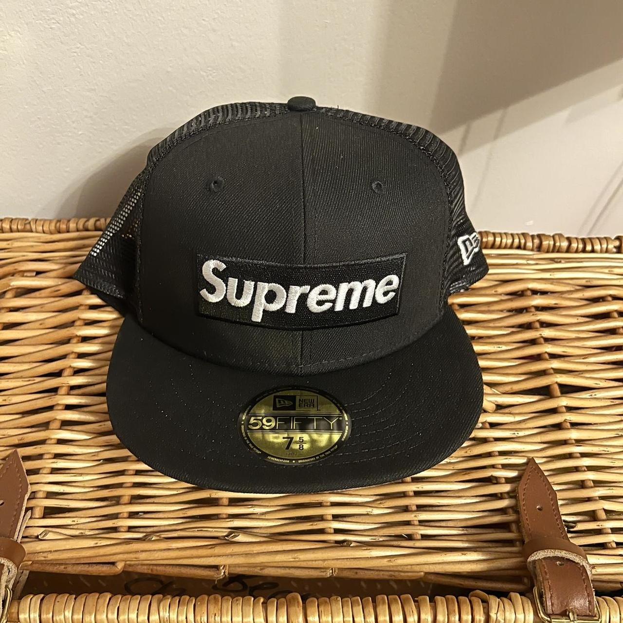 New Era Supreme box logo mesh cap Supreme Box Logo... - Depop