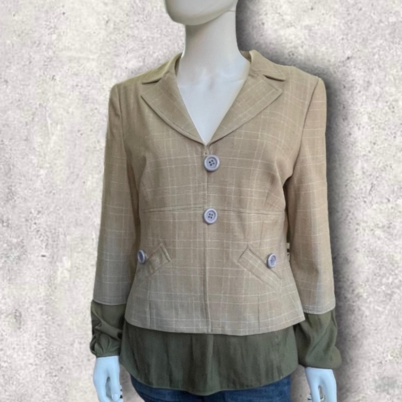 vintage 90”s Phoebe brand Plaid crop jacket... - Depop