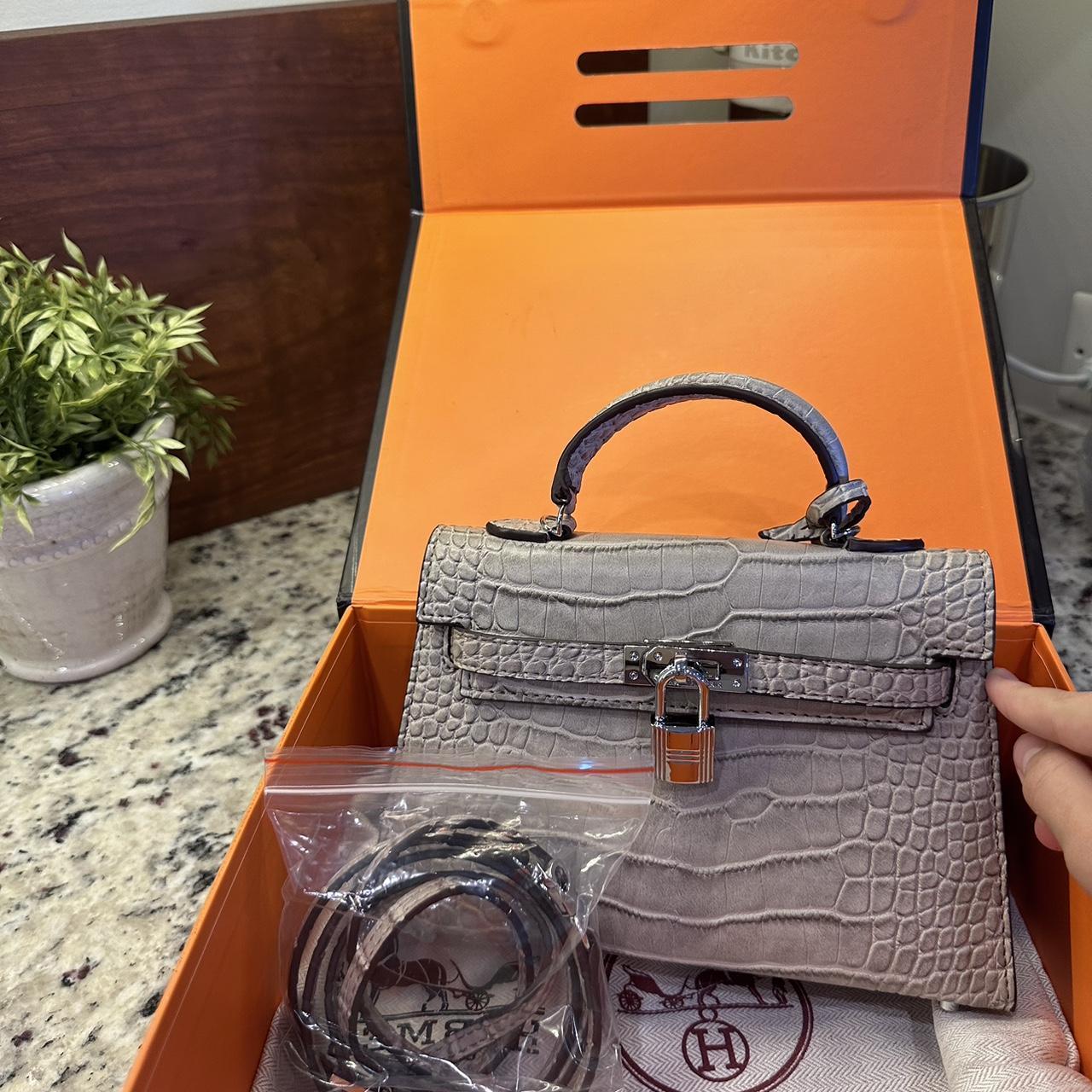 Hermes mini Kelly in exotic croc leather! Comes... - Depop