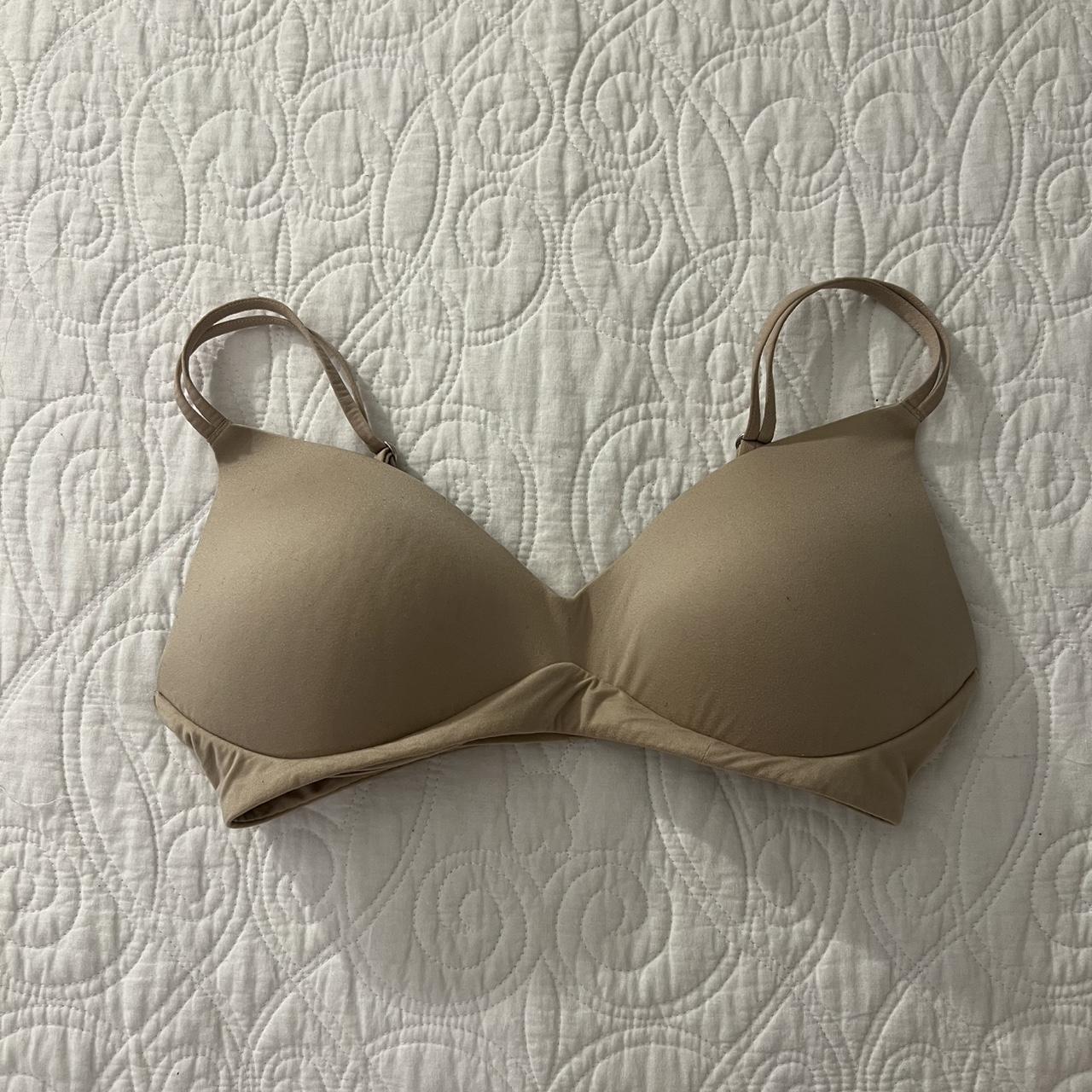 beige aerie wireless, seamless bra size 34C #beige... | Depop