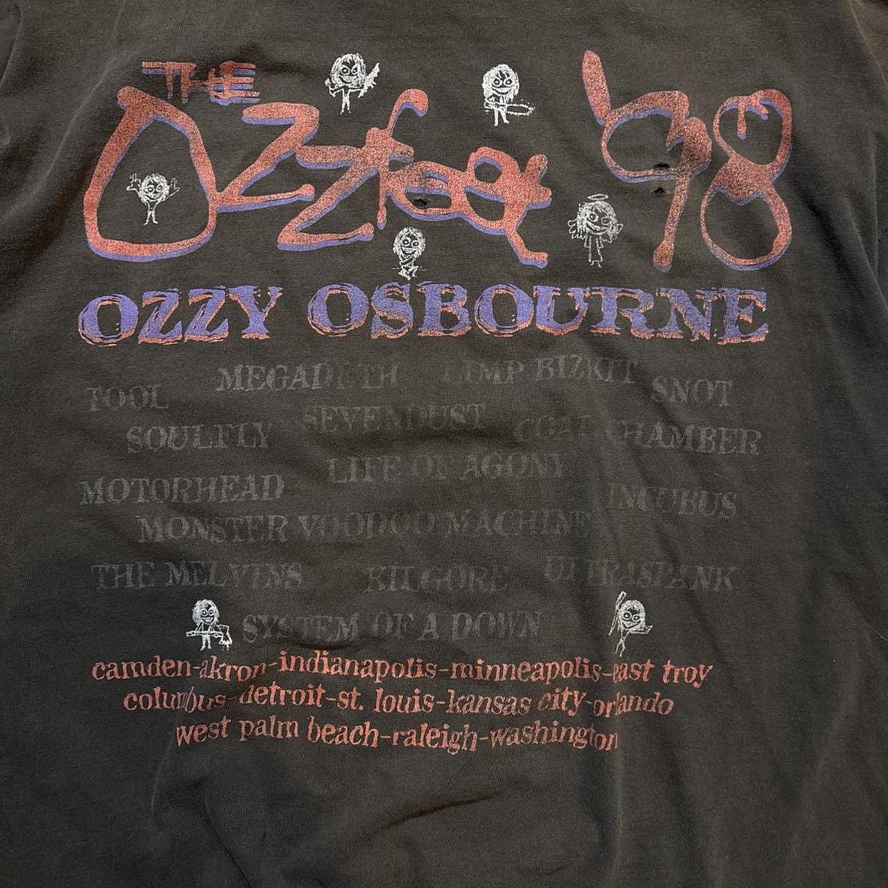 Vintage 1998 Ozzy Osbourne tour shirt Extremely... | Depop