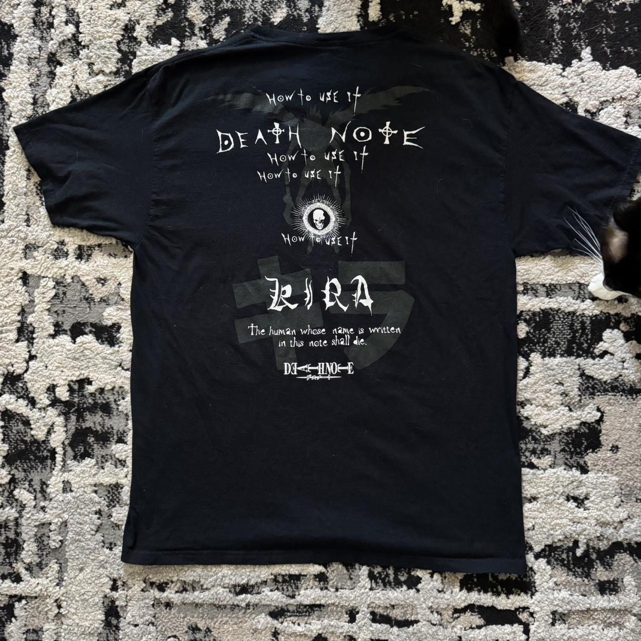 Death note shirt good condition Any questions or... | Depop