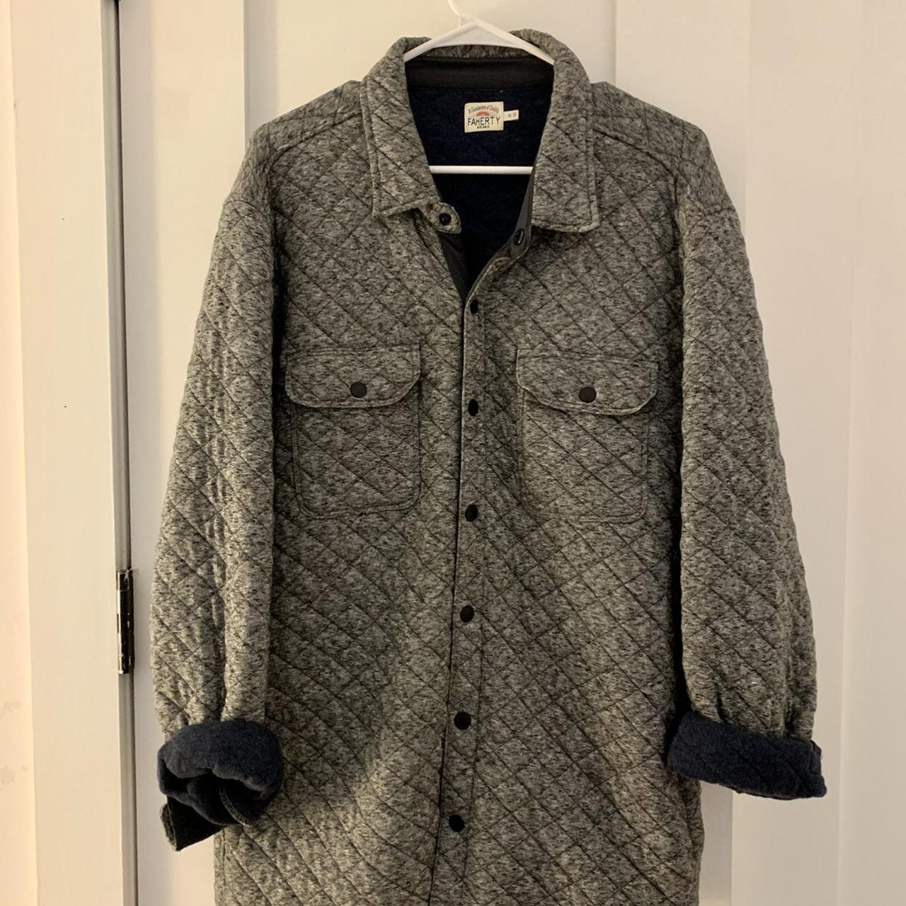 Faherty Epic Quilted CPO Jacket. Size: XL Great... - Depop
