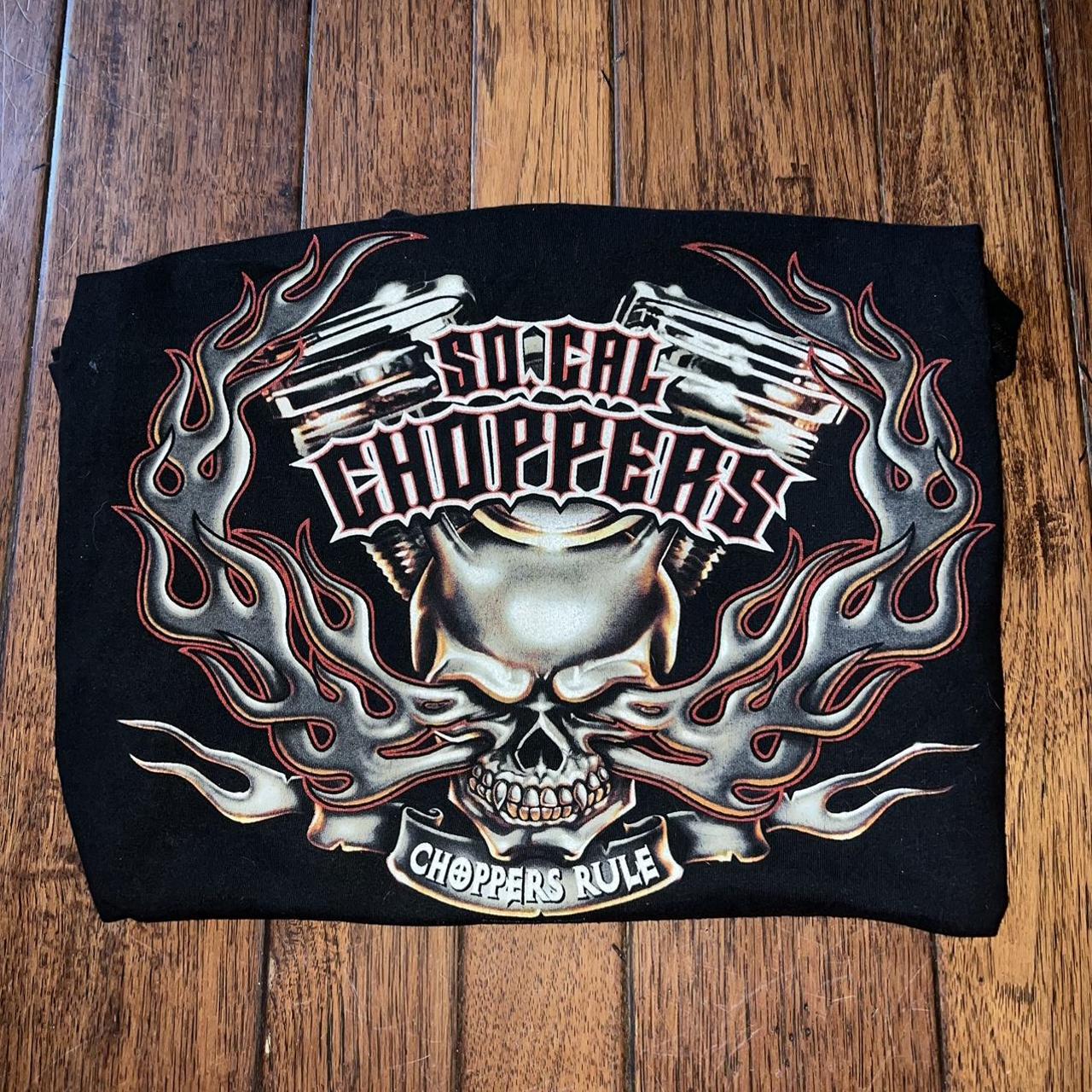 Vintage So Cal Choppers T-shirt Large front and back... - Depop